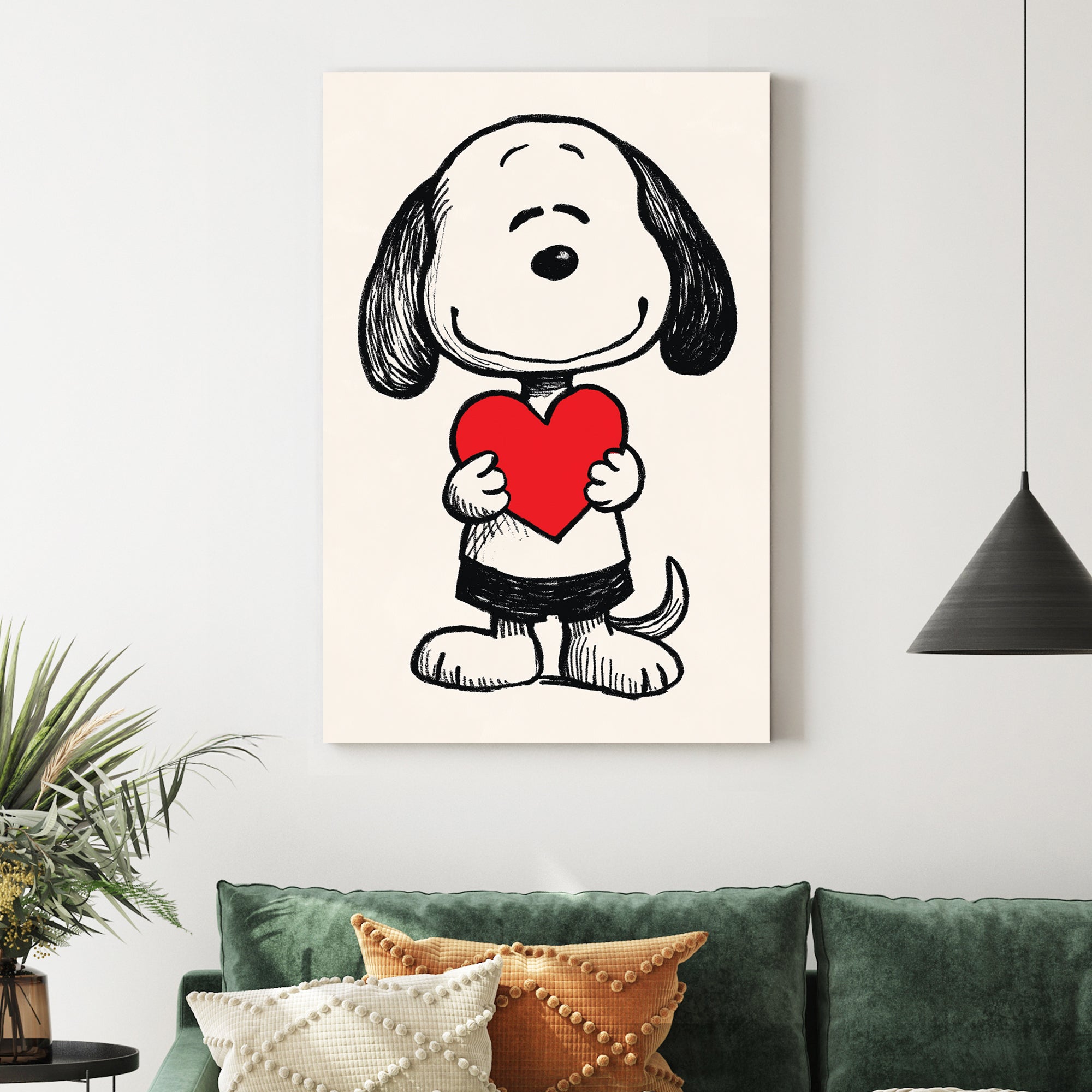 Snoopy Love Wall Art Print on Canvas & Metal – ItzArt.ca