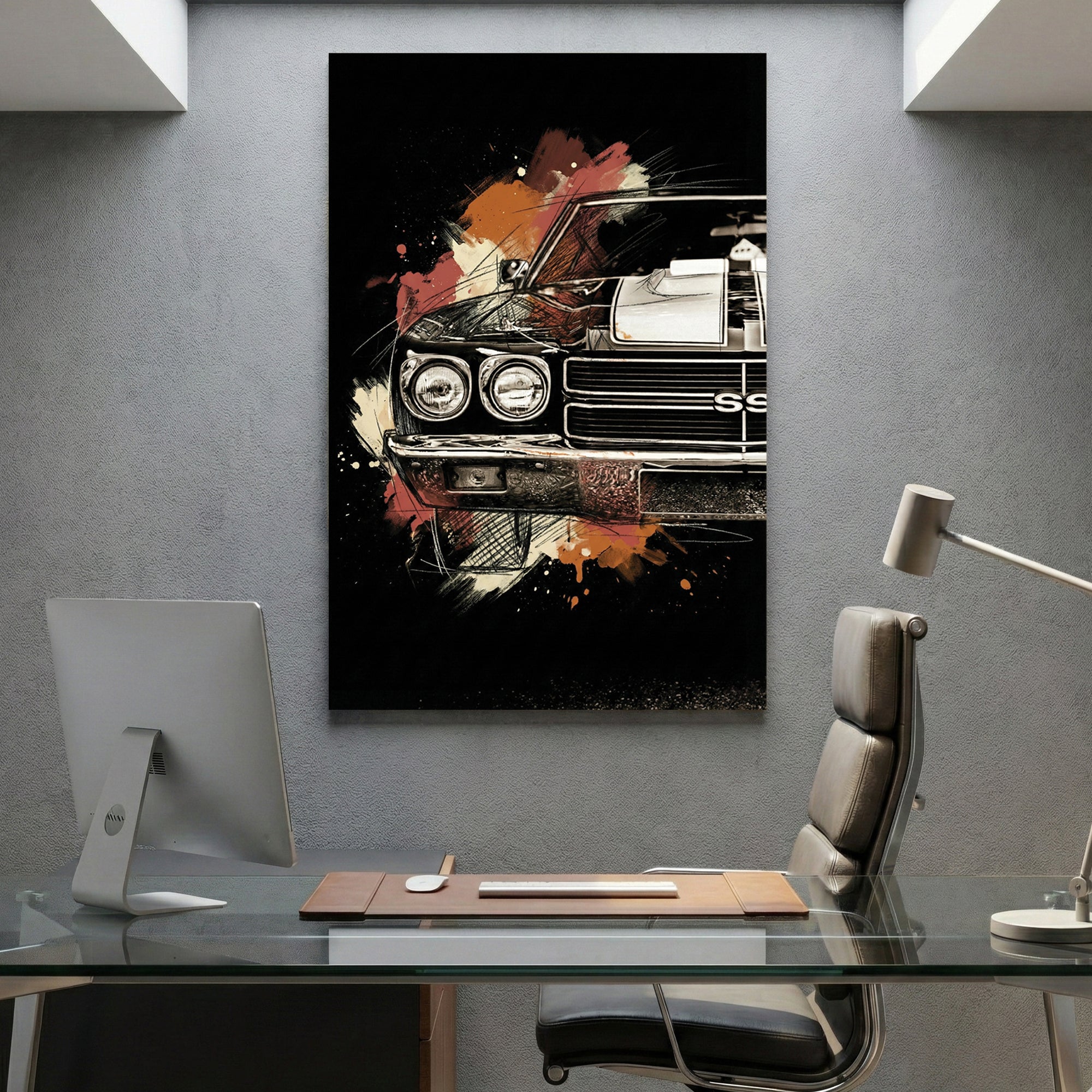 Chevrolet Chevelle SS Muscle Car Wall Art - Canvas, Framed & Metal Art ...